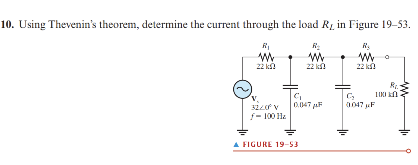 Solved Using Thevenin's theorem, determine the current | Chegg.com