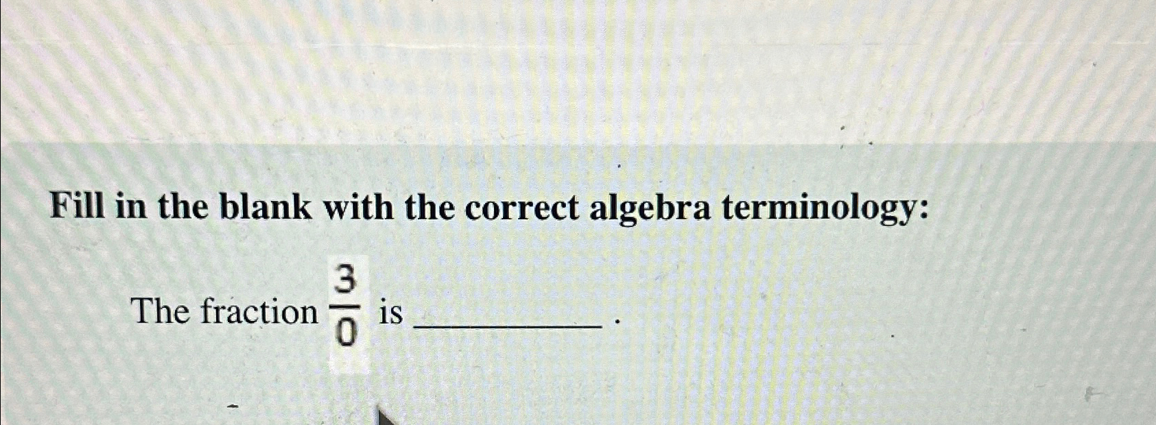 Solved Fill in the blank with the correct algebra | Chegg.com