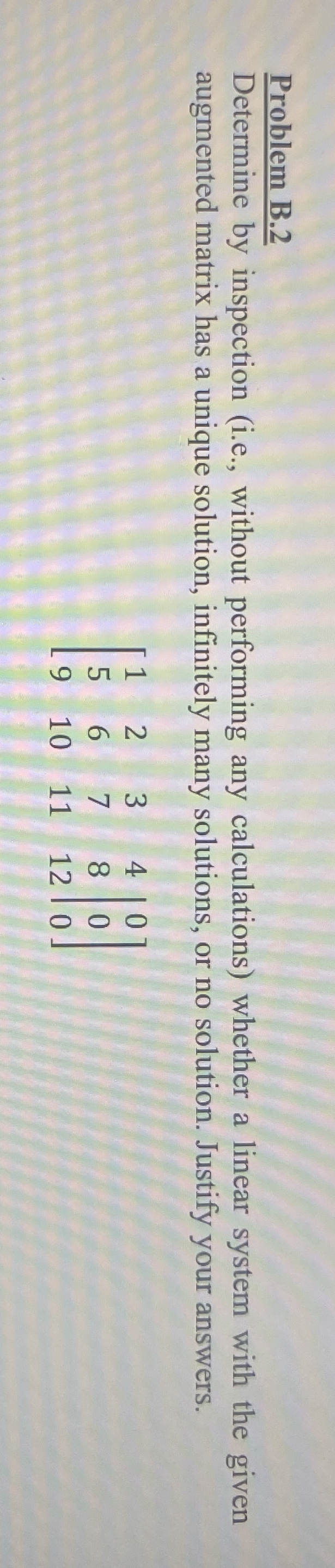Solved Problem B. 2Determine by inspection (i.e., ﻿without | Chegg.com
