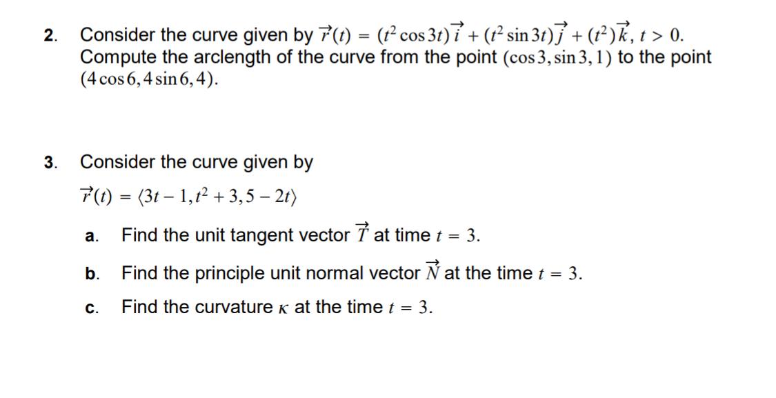 Solved Consider the curve given by | Chegg.com