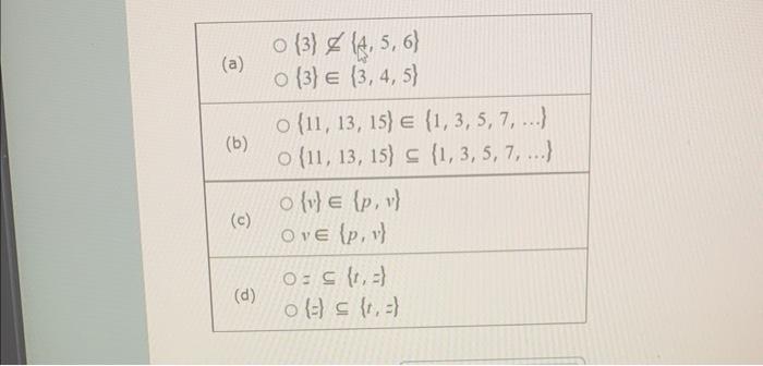 Solved for each pair of statements, choose the one that is | Chegg.com