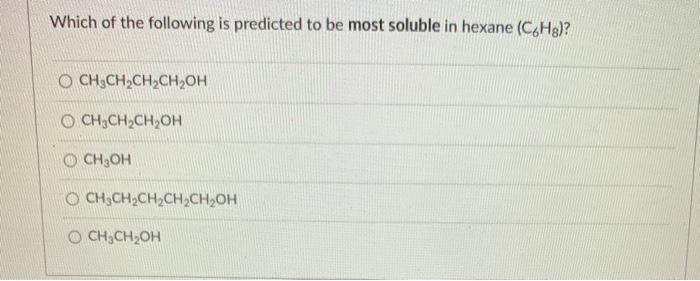 Solved What is the strongest intermolecular force present | Chegg.com