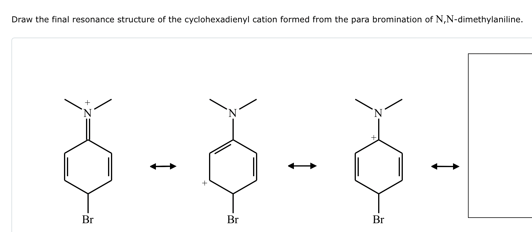 Solved Draw the final resonance structure of ﻿the | Chegg.com