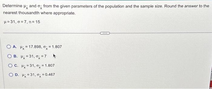 Solved Determine and nearest thousandth where appropriate. | Chegg.com