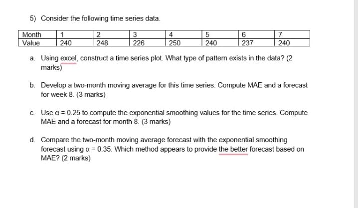 Solved All questions need to be solved in excelConsider the | Chegg.com