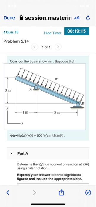Solved Done session.masterin AAC Consider the beam shown in | Chegg.com