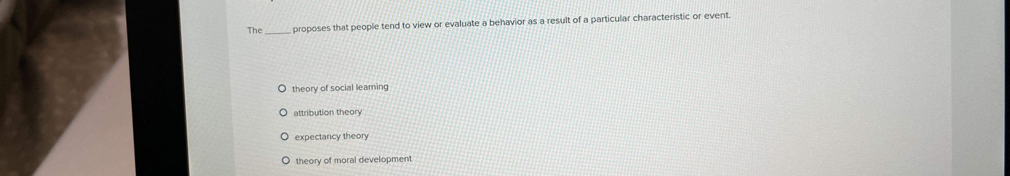 Solved The proposes that people tend to view or evaluate a | Chegg.com