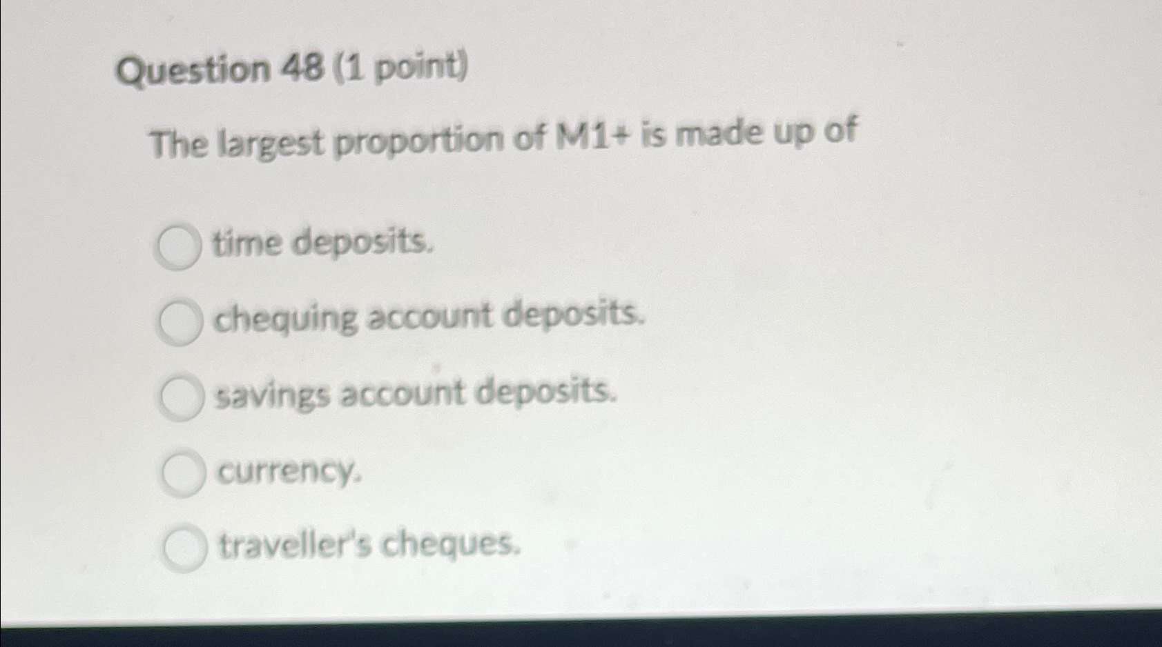 Solved Question 48 (1 ﻿point)The largest proportion of M1+ | Chegg.com