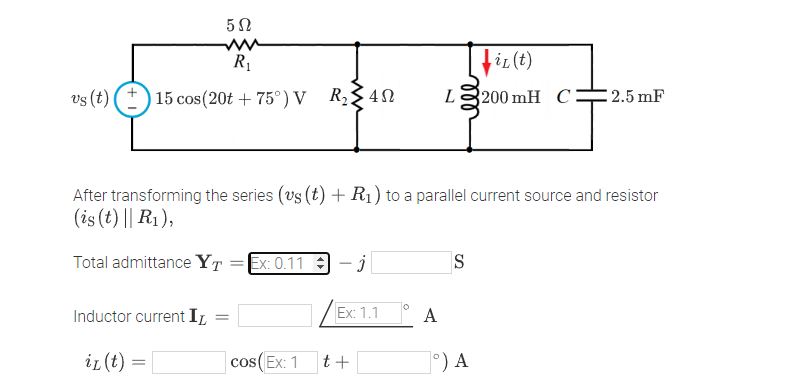 Solved After transforming the series (vS(t)+R1) ﻿to a | Chegg.com