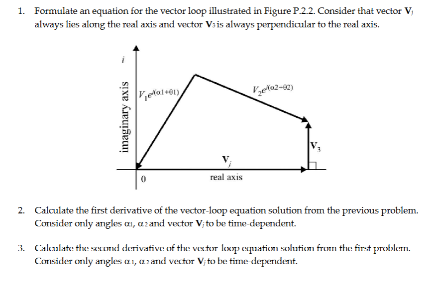 Solved Formulate an ﻿equation for the vector loop | Chegg.com