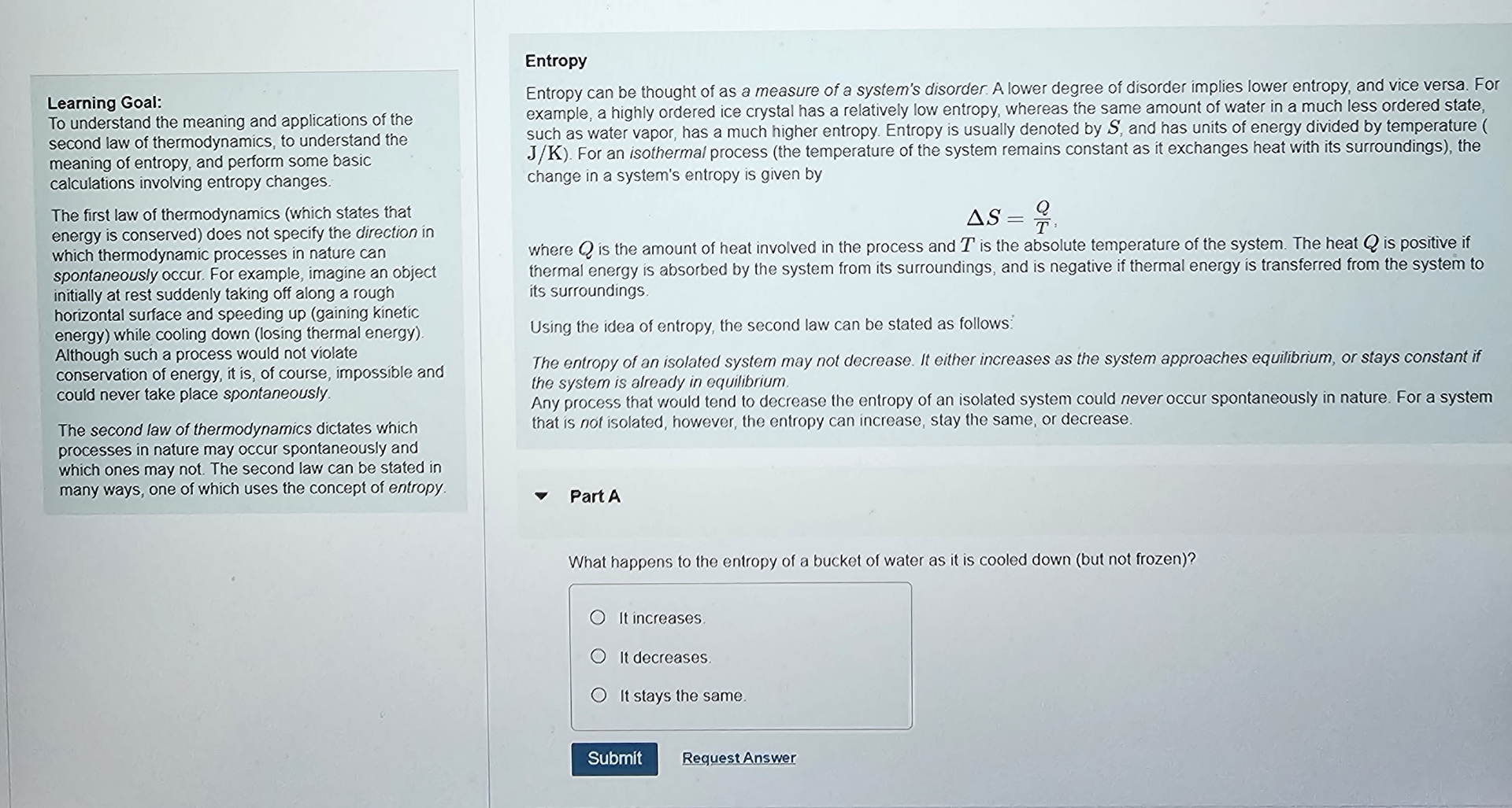 Solved Learning Goal:To understand the meaning and | Chegg.com