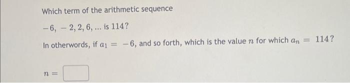 Solved Which term of the geometric sequence is ? In other | Chegg.com