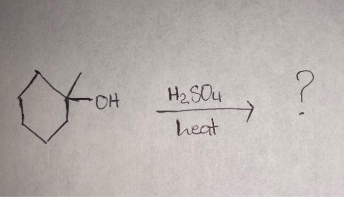 Solved to ? H2SO4 -OH 7 heat | Chegg.com