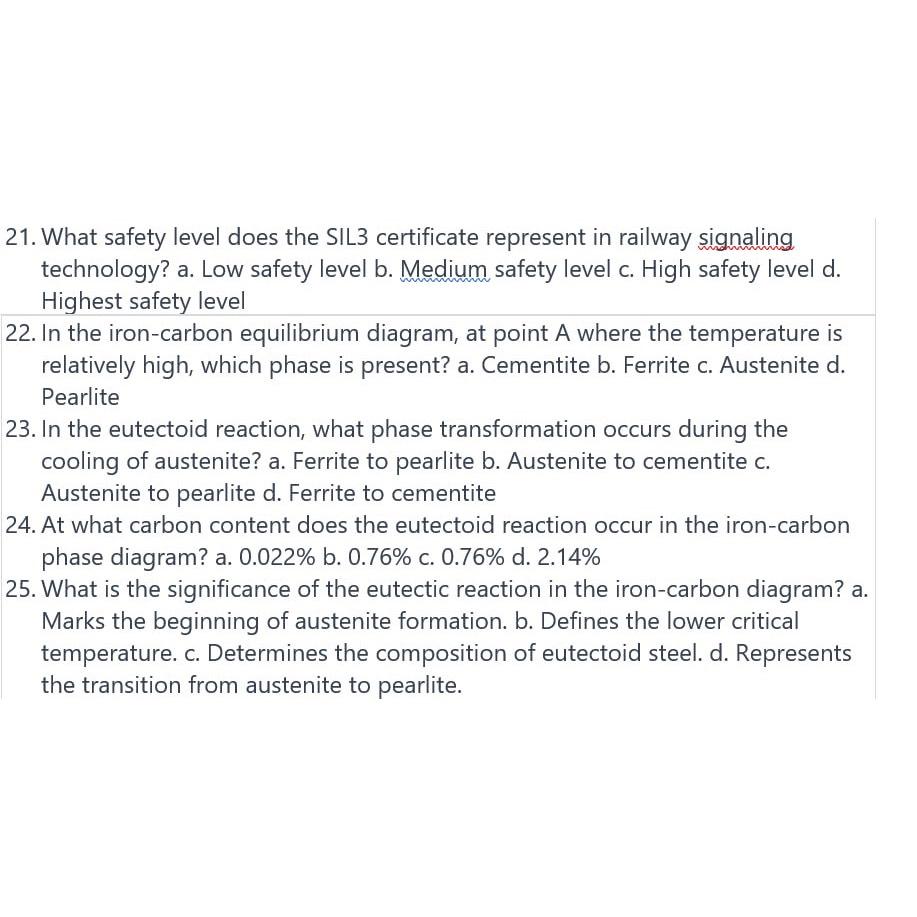 Solved What safety level does the SIL3 ﻿certificate | Chegg.com