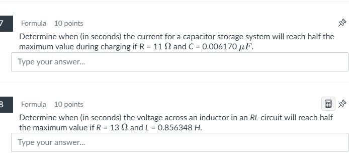Solved Formula 10 ﻿points Determine when (in seconds) ﻿the | Chegg.com