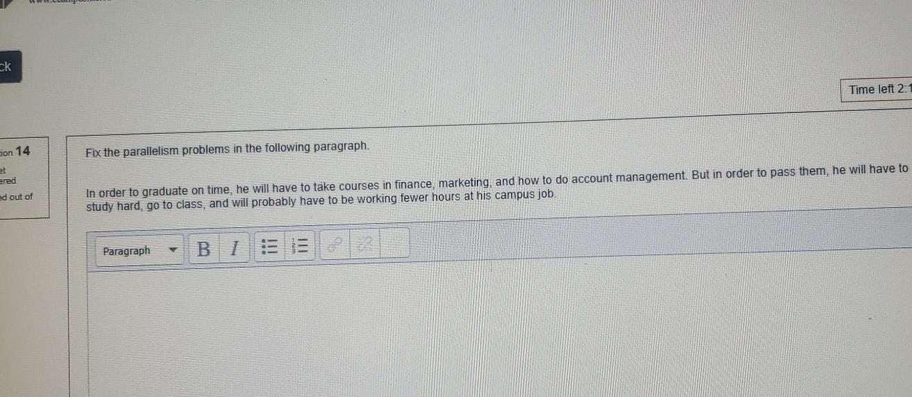 Solved Time left 2:Fix the parallelism problems in the | Chegg.com