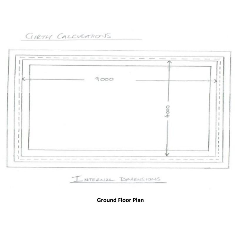 Solved GIRTH CALCULATIONS 9000 4000 INTERNAL DIMENSIONS | Chegg.com