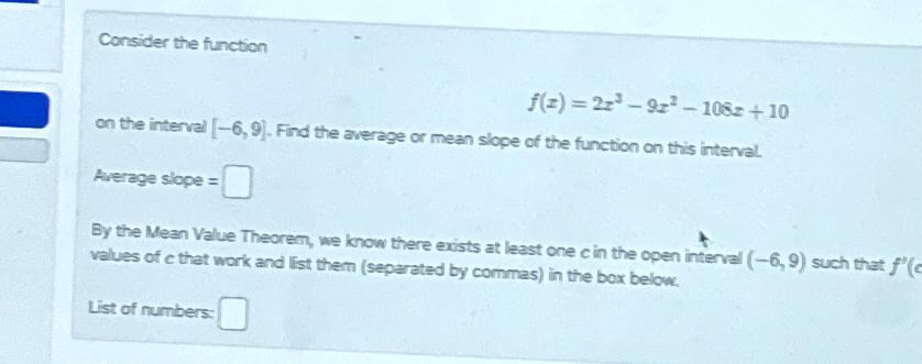 Solved Consider the functionf(x)=2x3-9x2-108x+10on the | Chegg.com
