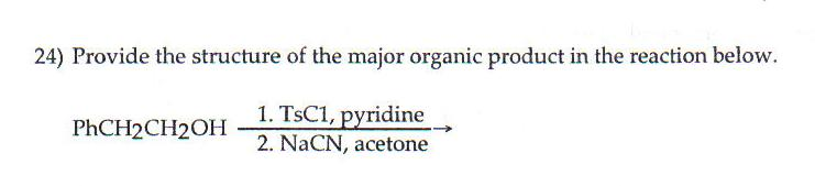 Solved Provide the structure of the major organic product in | Chegg.com