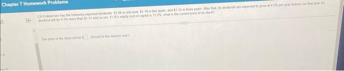 Solved Chapter 7 Homework Problems | Chegg.com