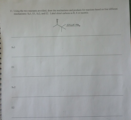 Solved Using the two reactants provided, draw the mechanisms | Chegg.com