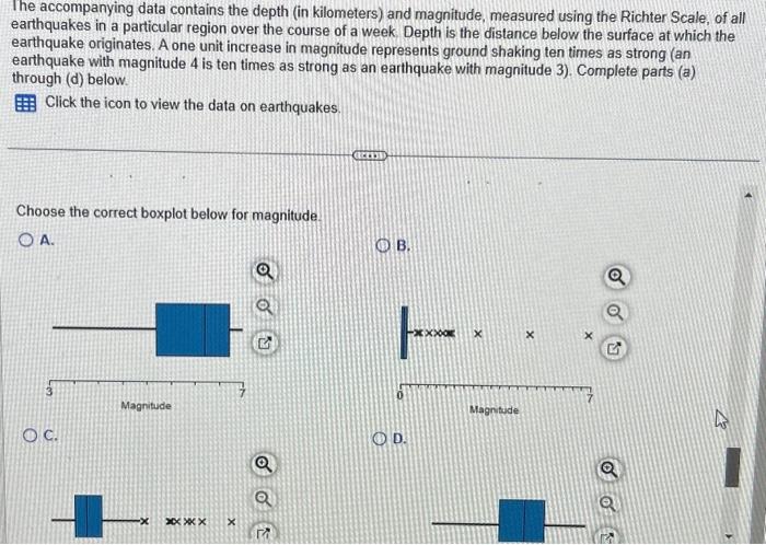 Solved e accompanying data contains the depth (in | Chegg.com