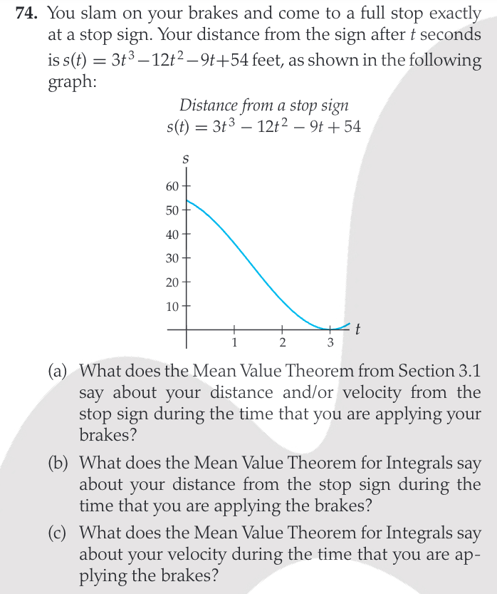 Solved 74. ﻿You slam on your brakes and come to a full stop | Chegg.com