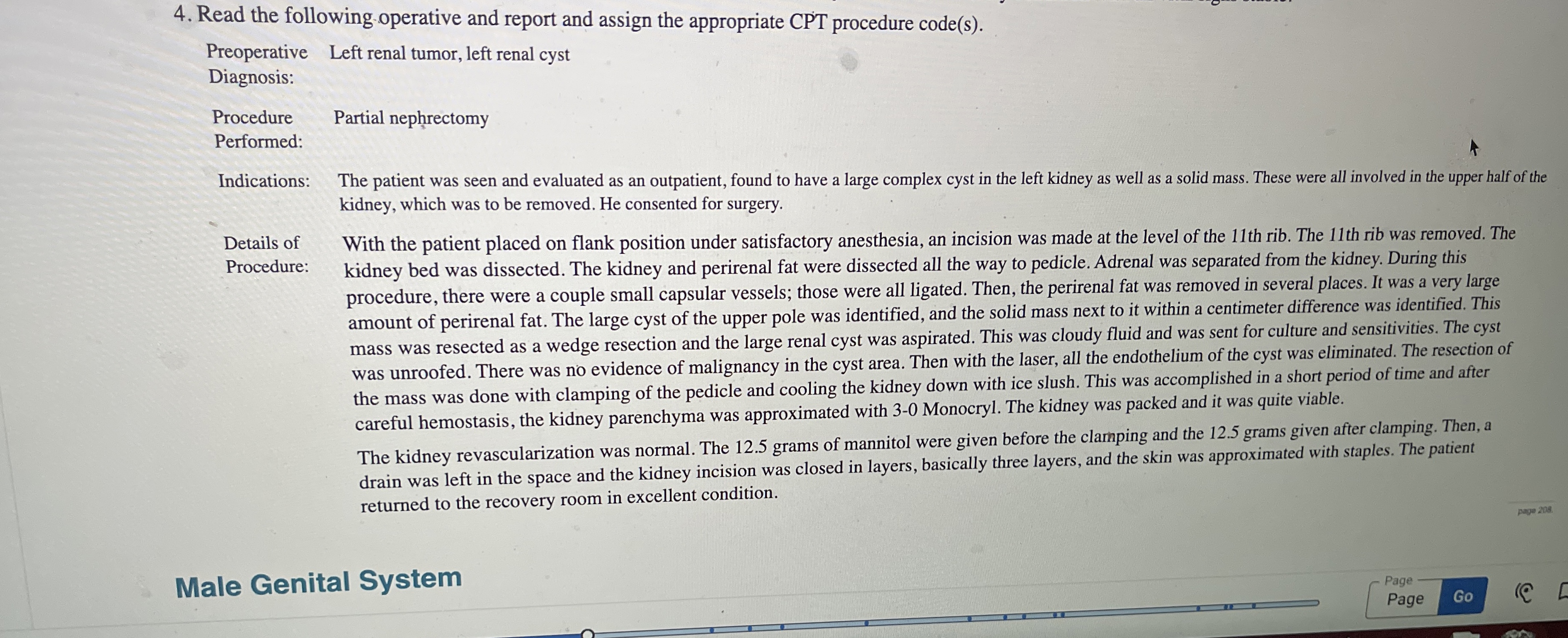 Solved Read the following operative and report and assign | Chegg.com