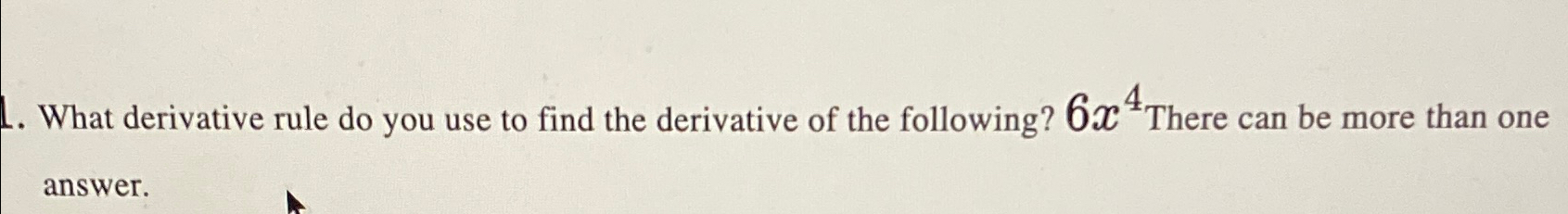 Solved What derivative rule do you use to find the | Chegg.com