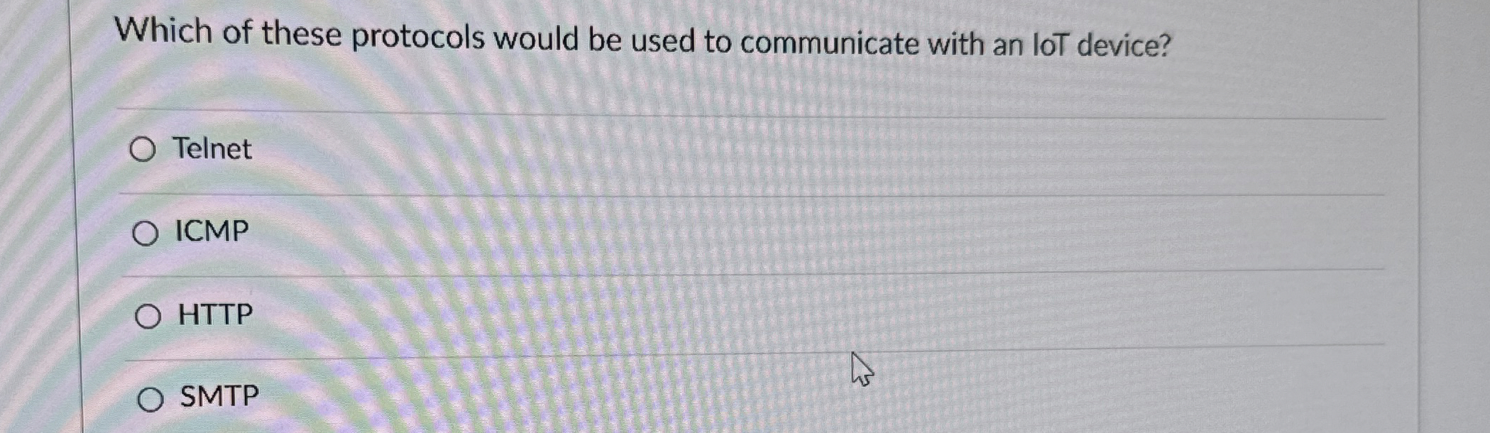 Solved Which of these protocols would be used to communicate | Chegg.com