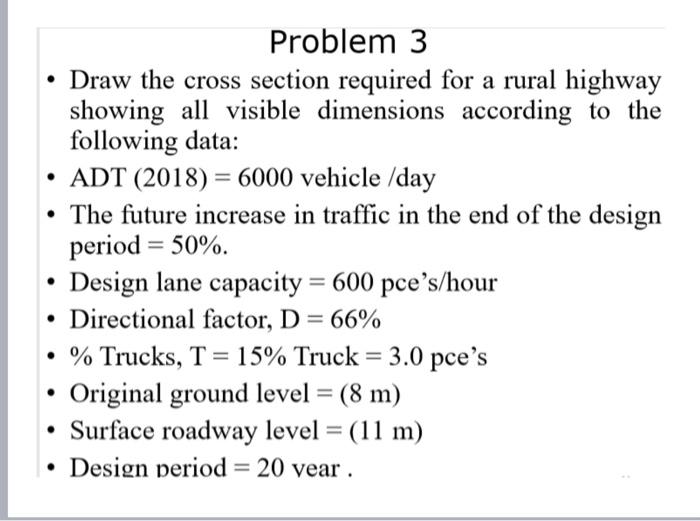 - Draw the cross section required for a rural highway | Chegg.com