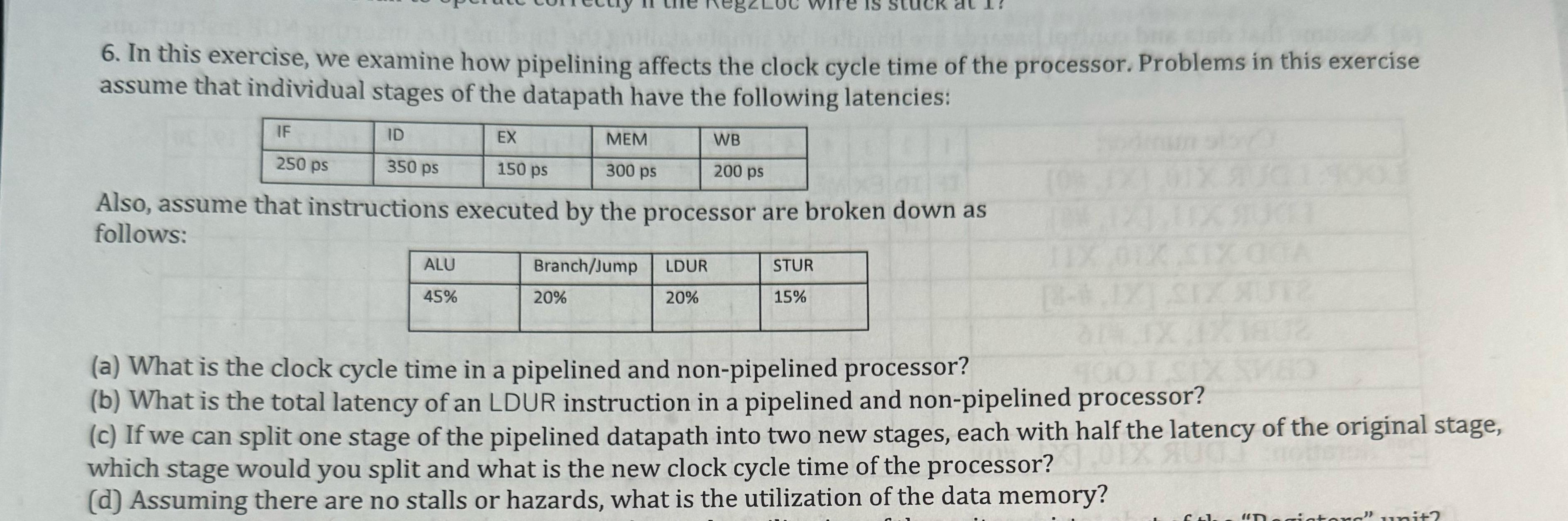 Solved In this exercise, we examine how pipelining affects | Chegg.com