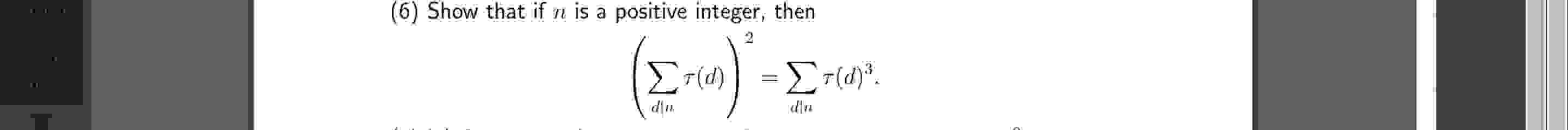 Solved (6) ﻿Show that if n ﻿is a positive integer, | Chegg.com