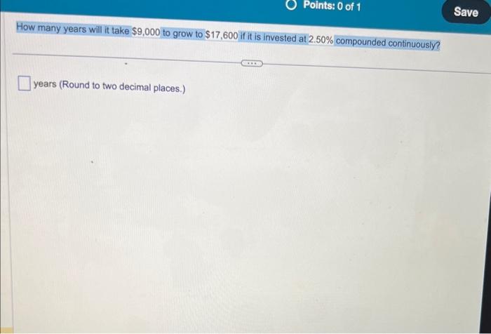 Solved years (Round to two decimal places.) | Chegg.com