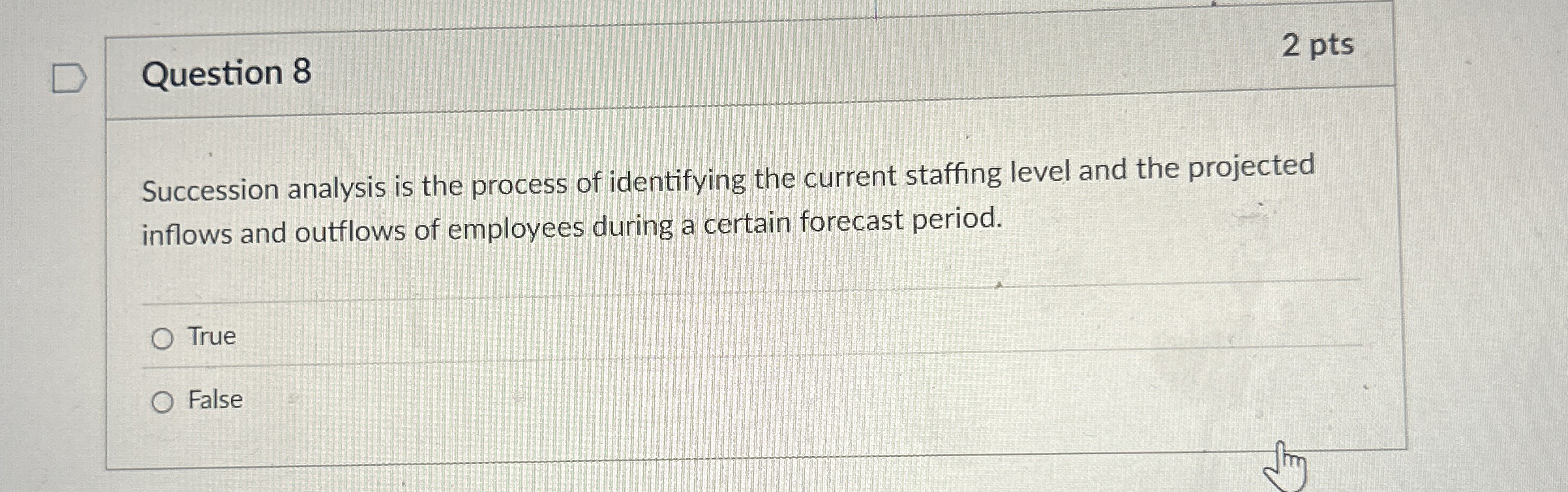 Solved Question 82 ﻿ptsSuccession analysis is the process of | Chegg.com