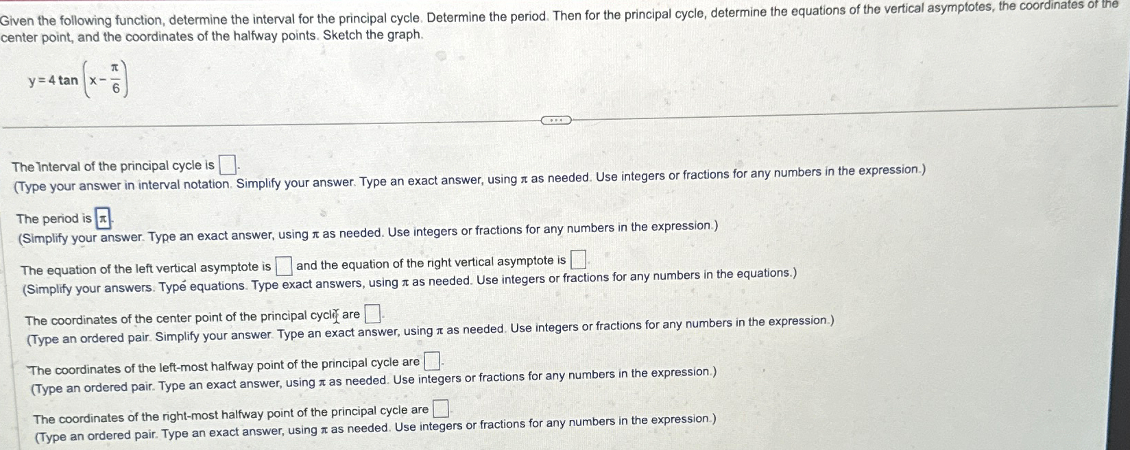 Solved Given the following function, determine the interval | Chegg.com