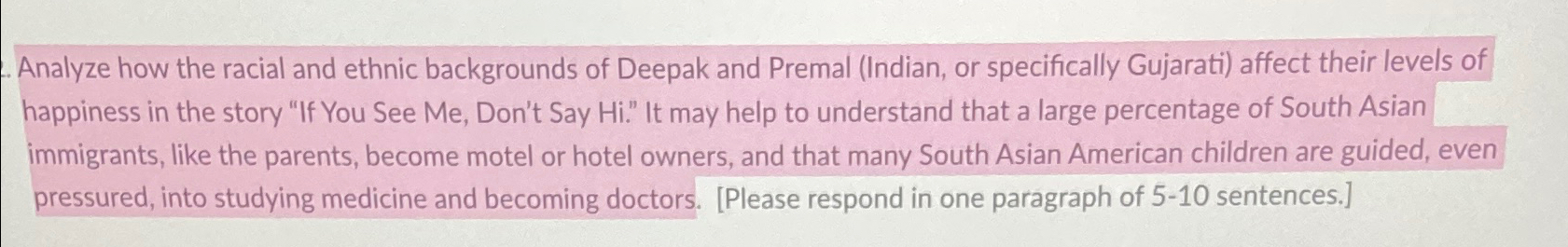 Solved Analyze how the racial and ethnic backgrounds of | Chegg.com