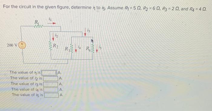 Solved For the circuit in the given figure, determine 4 to | Chegg.com