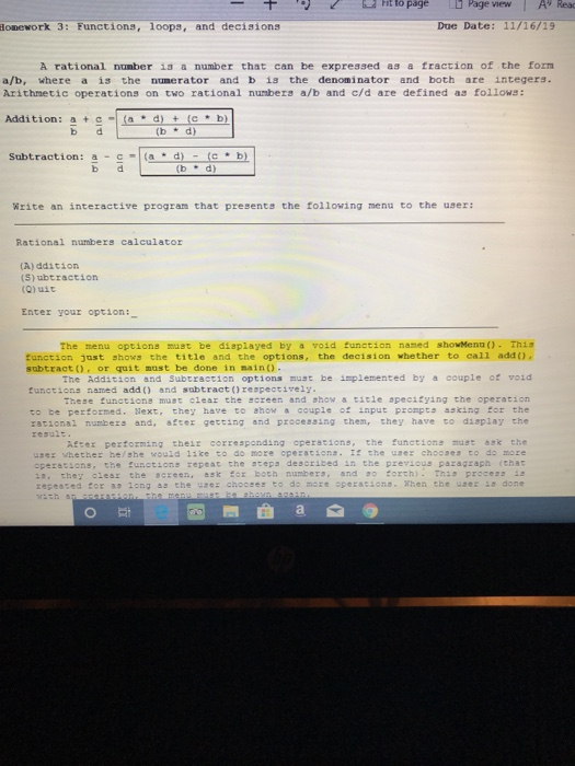 (Solved) : S Htlo Page Homework 3 Functions Loops Decisions Page View ... (Solved) : S Htlo Page Homework 3 Functions Loops Decisions Page View ...