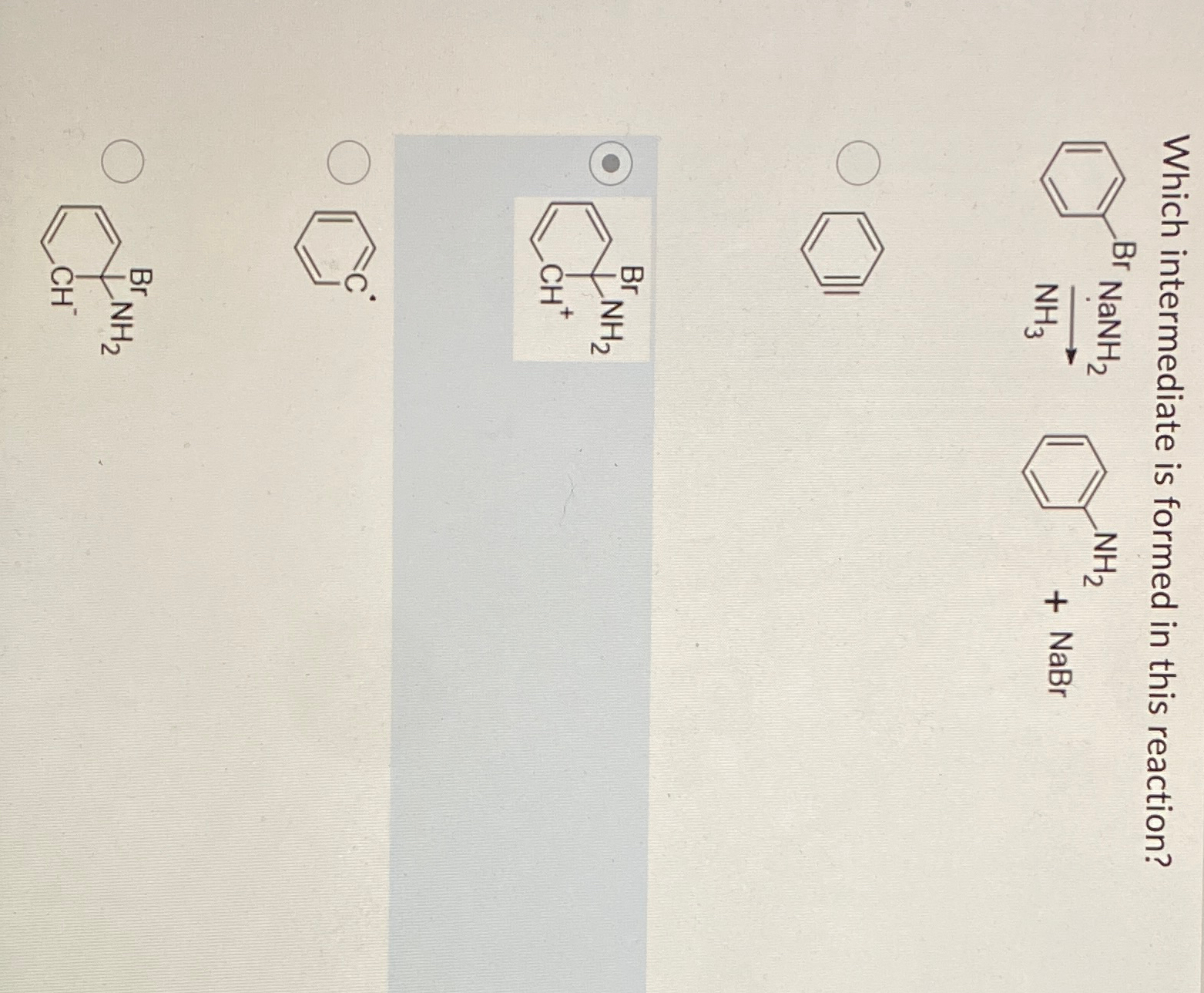 Solved Which intermediate is formed in this reaction?please | Chegg.com