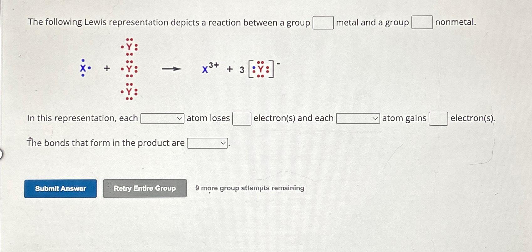 Solved The following Lewis representation depicts a reaction | Chegg.com