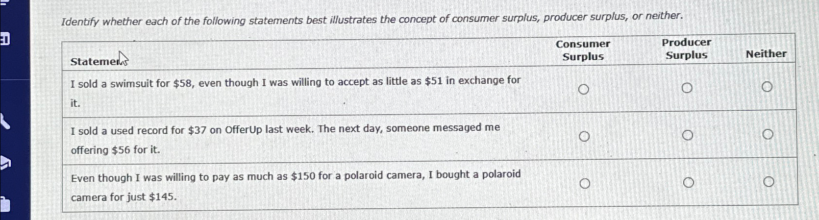 Solved Identify whether each of the following statements | Chegg.com