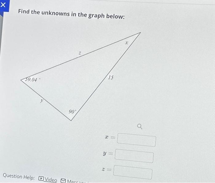 Solved Find the unknowns in the graph below: | Chegg.com