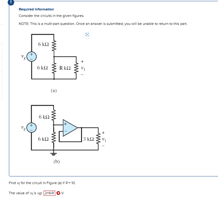 Solved Required Information Consider the circuits in the | Chegg.com