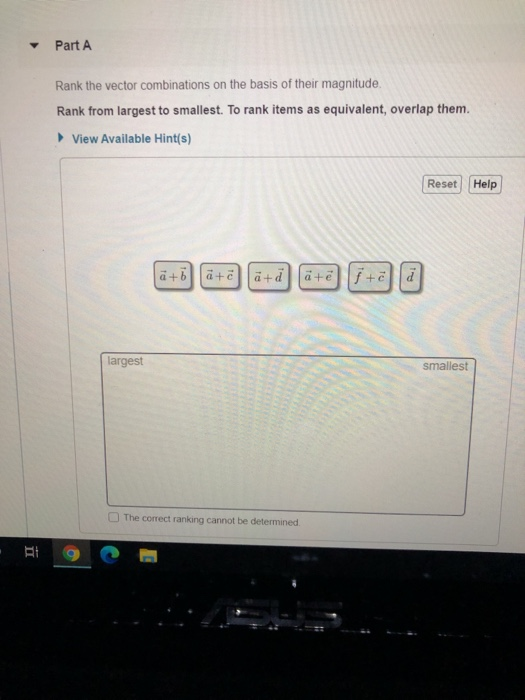 Solved a b d V Type here to search O 바 Part A Rank the | Chegg.com