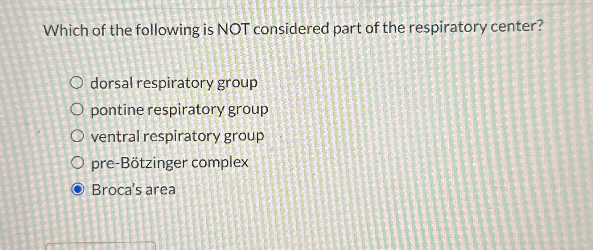Solved Which of the following is NOT considered part of the | Chegg.com
