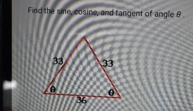Solved Find the sine, ﻿cosine, and tangent of angle θ. | Chegg.com