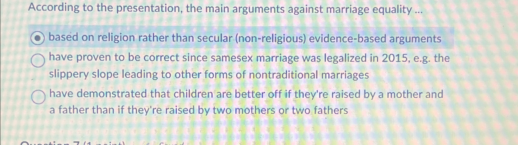Solved According to the presentation, the main arguments | Chegg.com