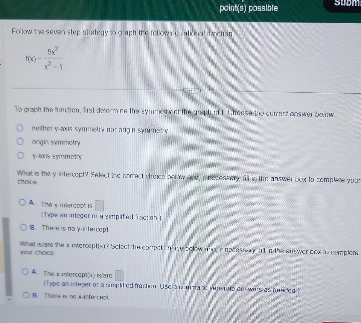 Solved Follow the seven step strategy to graph the following | Chegg.com