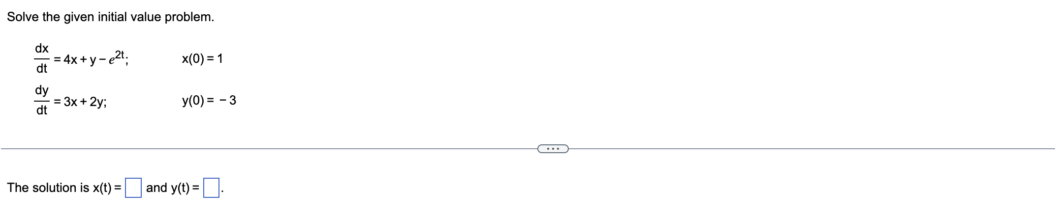 Solved Solve The Given Initial Value 8831